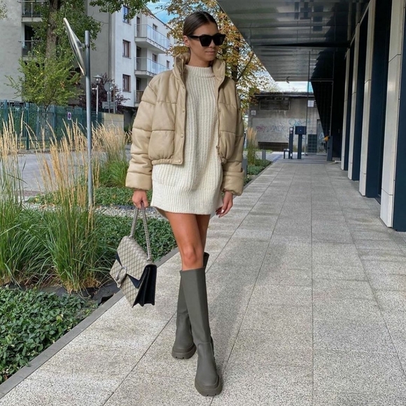 Zara | Shoes | Restock Zara Low Heeled Rubberized Boots | Poshmark